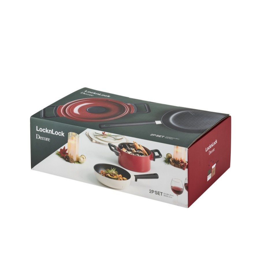 Jual LocknLock - Wajan Induksi Decore Set 2PCS | Shopee Indonesia