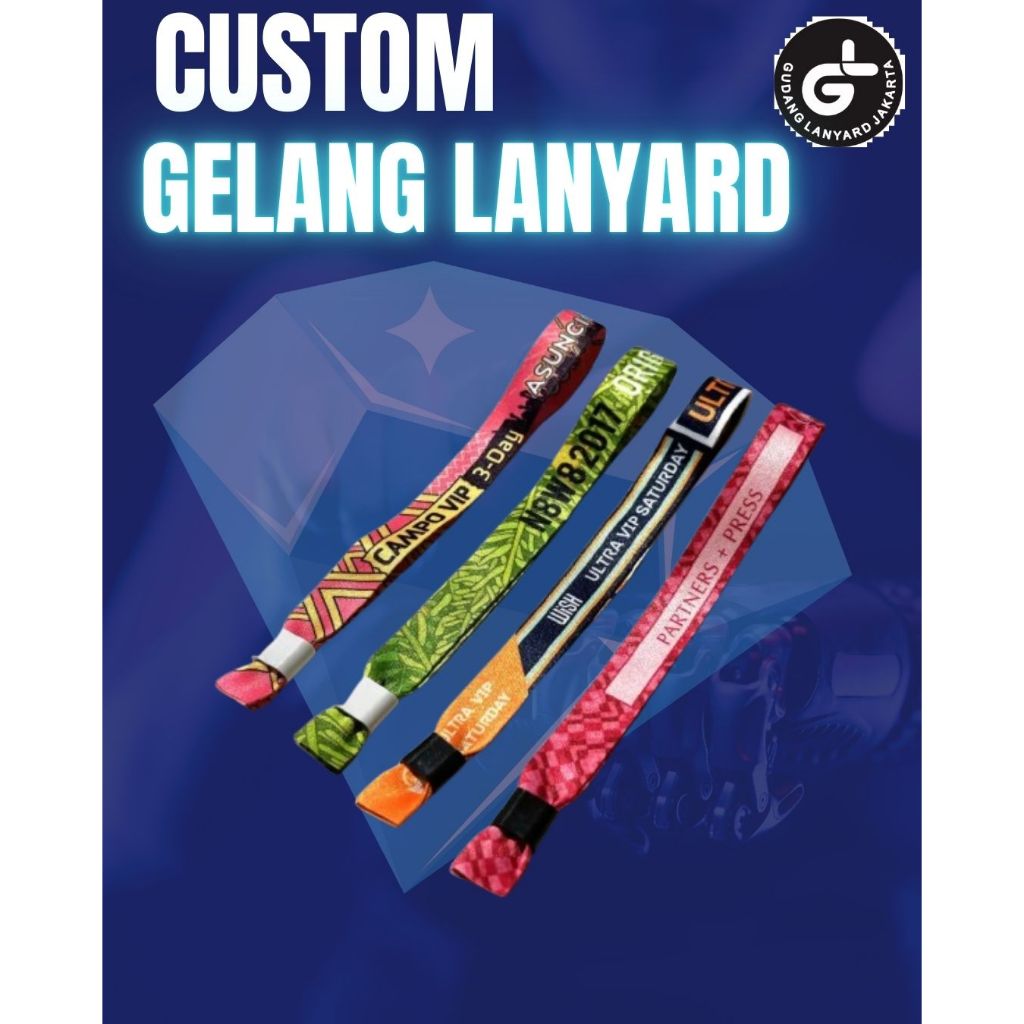 Jual Gelang Lanyard Event PVC Barcode / Gelang Ticket Lanyard / Gelang ...