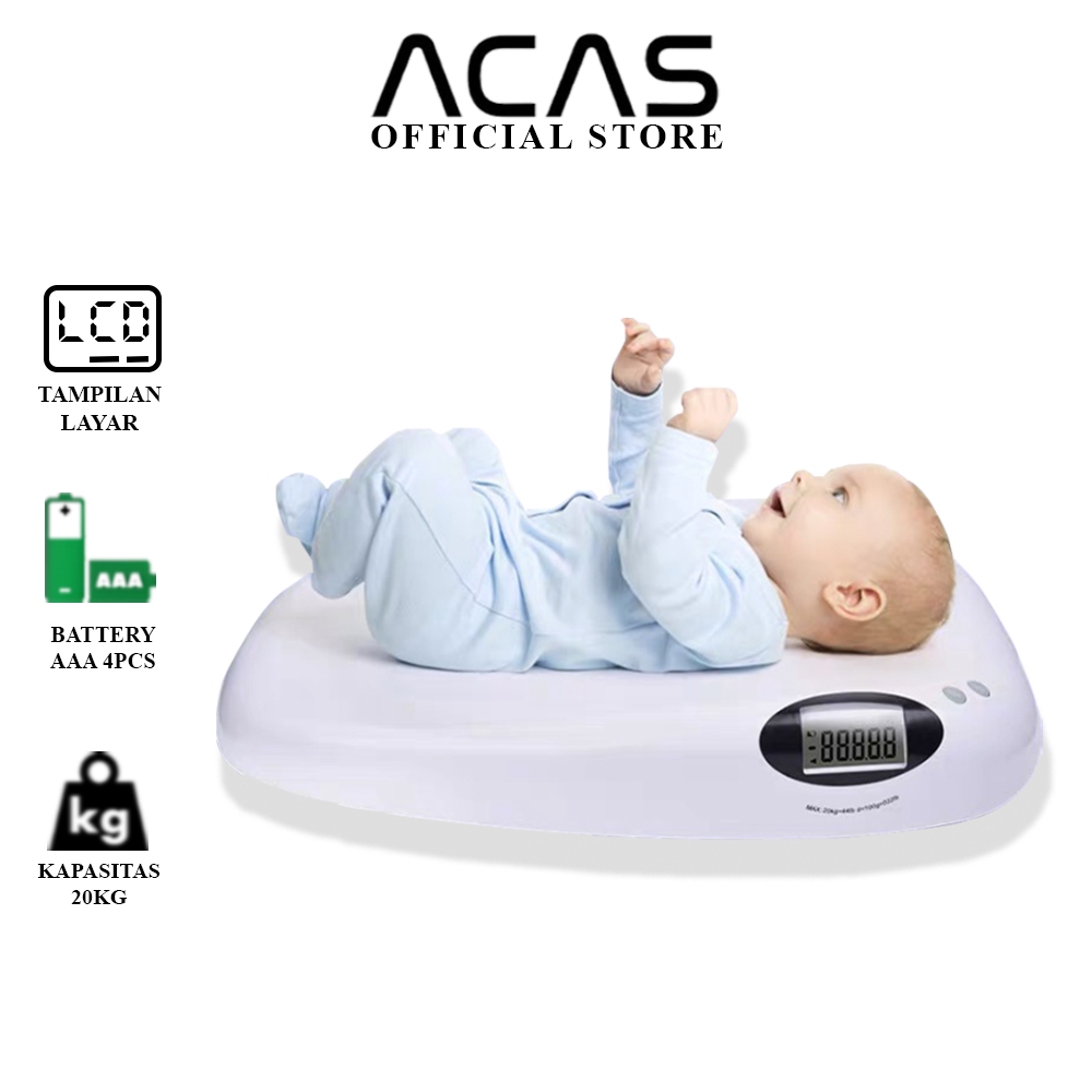 Jual ACAS Timbangan Bayi Digital YEC 20 Kg Electronik Baby Scale 20Kg ...