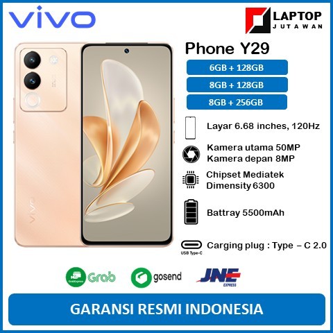 Jual Phone Vivo Y29 5G 6GB+128GB | 8GB+128GB | 8GB+256GB Mediatek ...