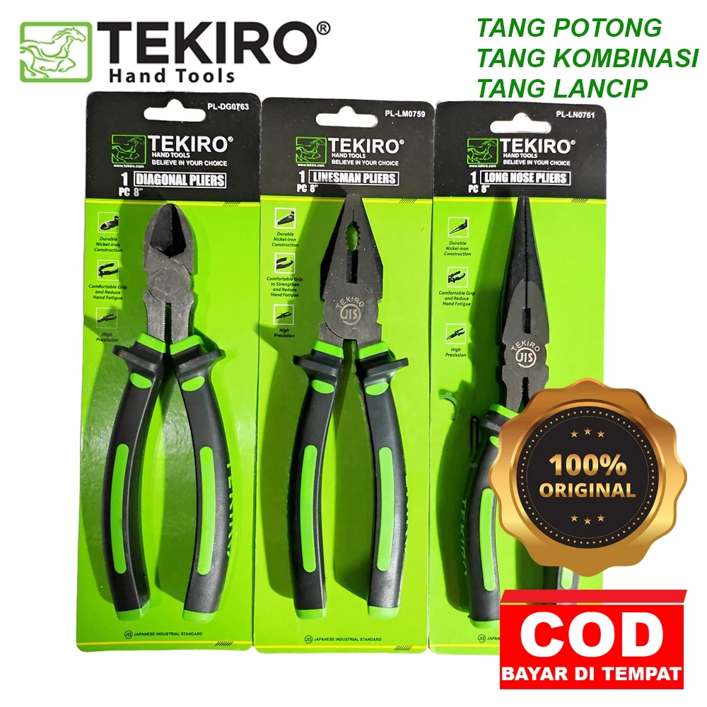Jual TEKIRO TANG KOMBINASI POTONG LANCIP 4.5 6 7 8 INCH ORIGINAL ...