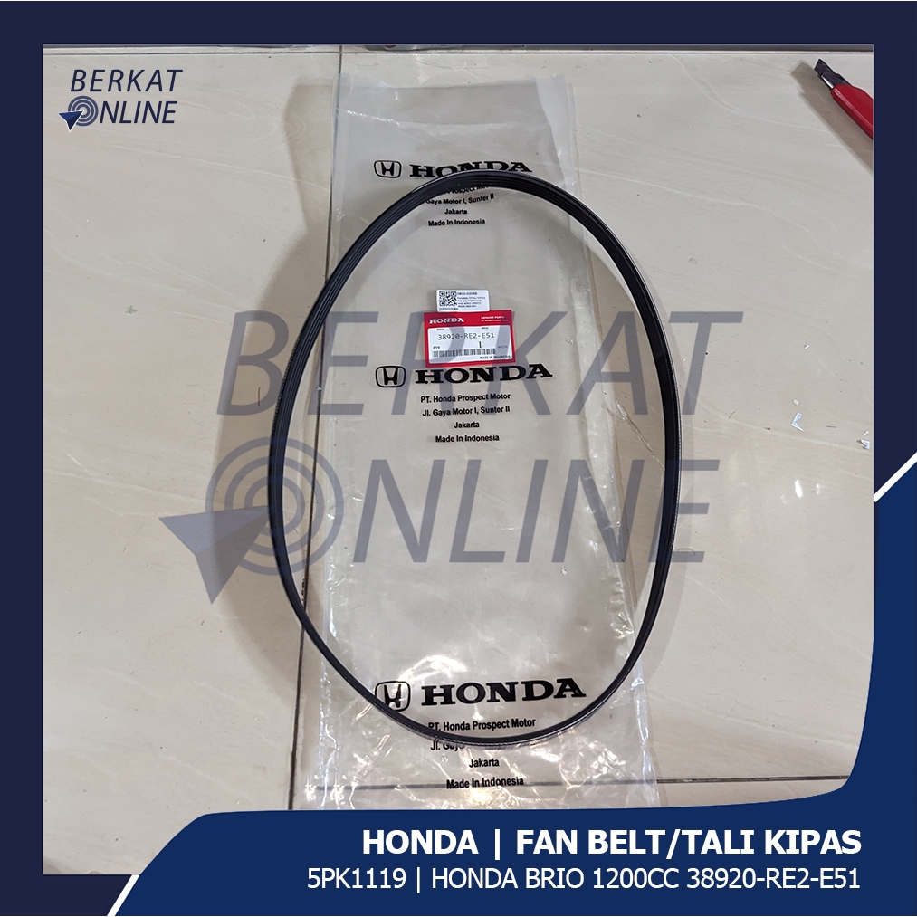 Jual Fan Belt / V-Belt / Tali Kipas Rib Belt Honda Brio 1200cc | Shopee Indonesia