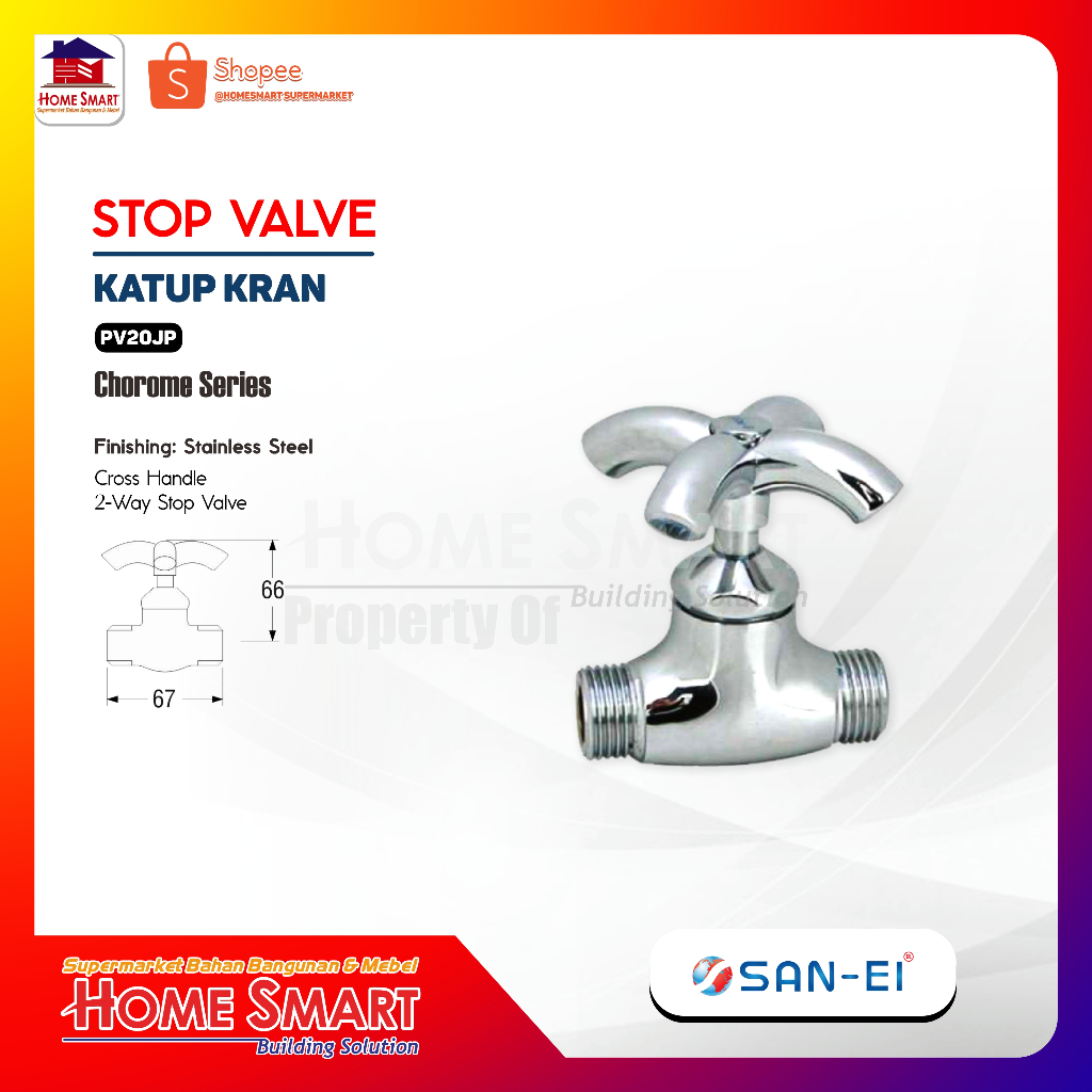 Jual SAN EI V20JP ORIGINAL STOP KRAN SINGLE V 20 JP | Shopee Indonesia