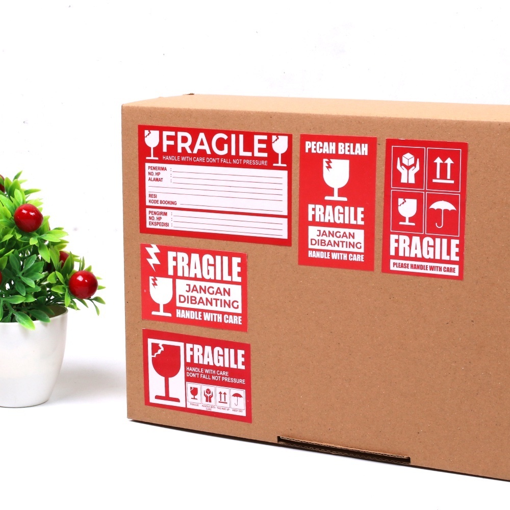 Jual Stiker Fragile | Stiker Fragile Murah | Chromo Ukuran 8x5CM ...