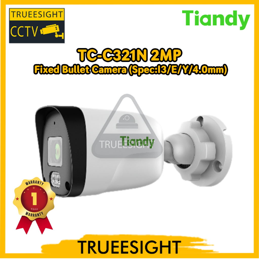 Jual Tiandy TC-C321N IP Camera 2MP Fixed Bullet IP Camera Built In Mic ...