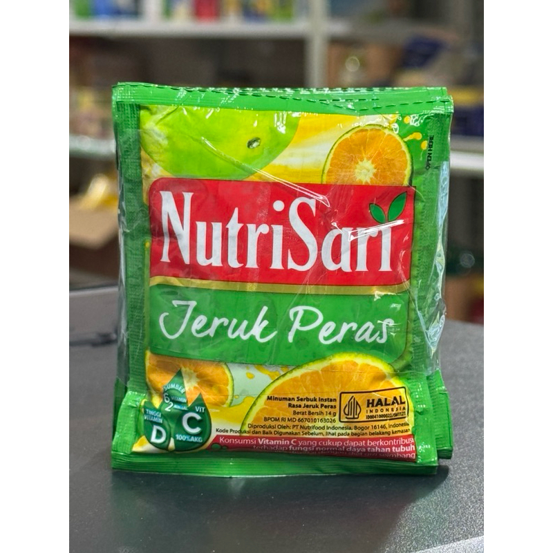 Jual Nutrisari rasa Jeruk Peras 14gr x 10 pcs (1 baris) | Shopee Indonesia