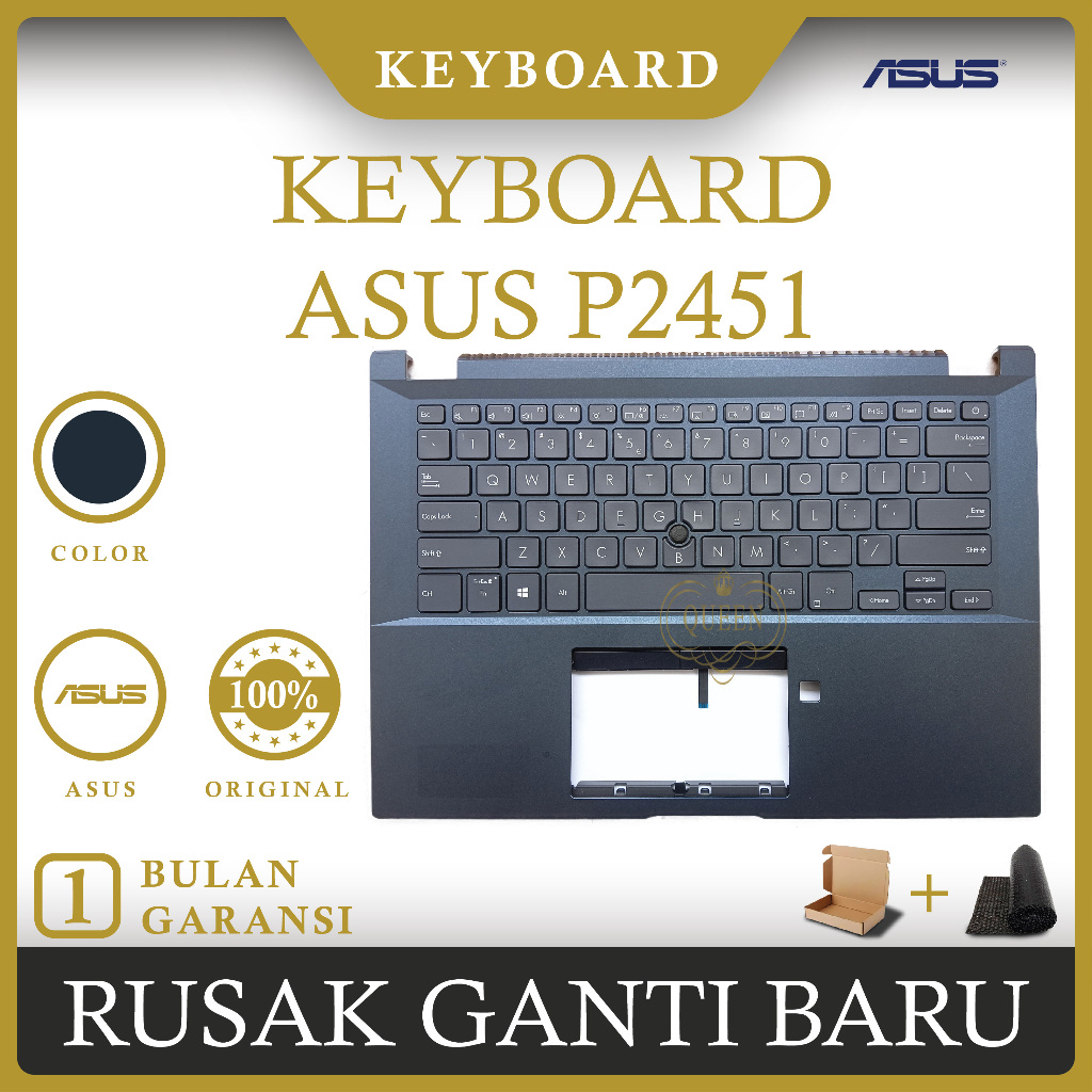 Jual KEYBOARD FRAME LAPTOP ASUS Expertbook P2 P2451 P2451FA | Shopee ...