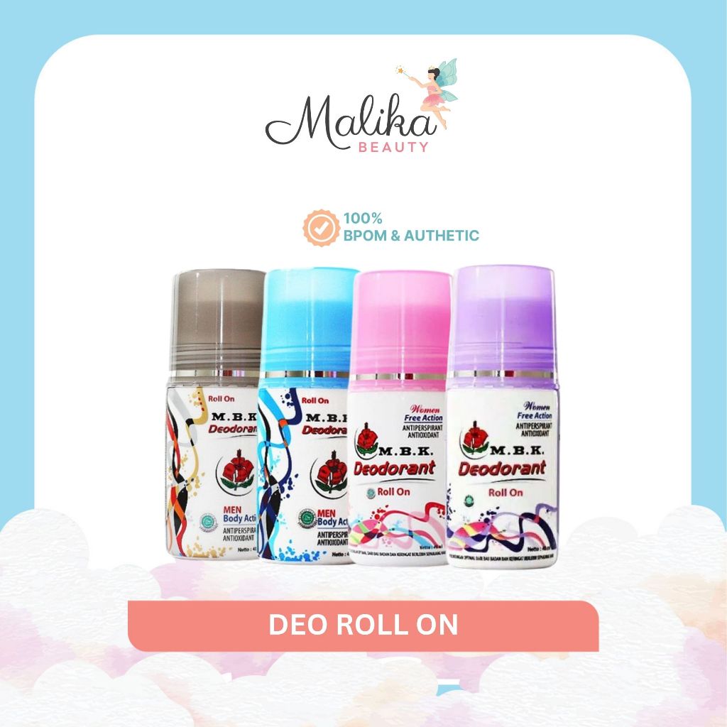 Jual Malika Beauty | MBK Deodorant Roll On 40ml | Shopee Indonesia
