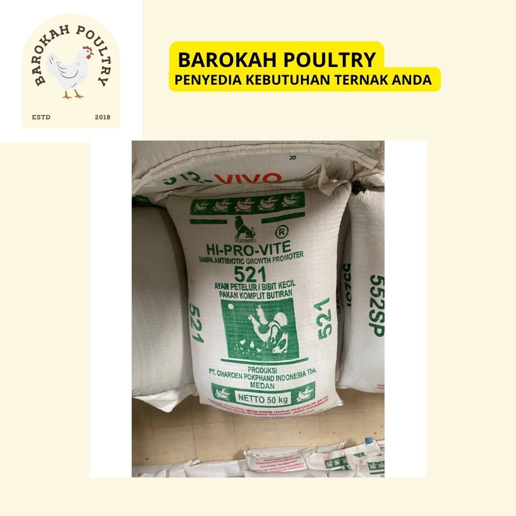 Jual Pur Pakan Ayam Hi-Pro-Vite CP 521 Charoen Pokphand | Shopee Indonesia