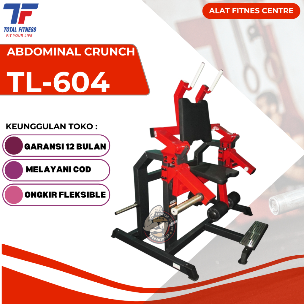 Jual Alat Fitness Commercial Abdominal Crunch TL-604 Alat Olahraga ...