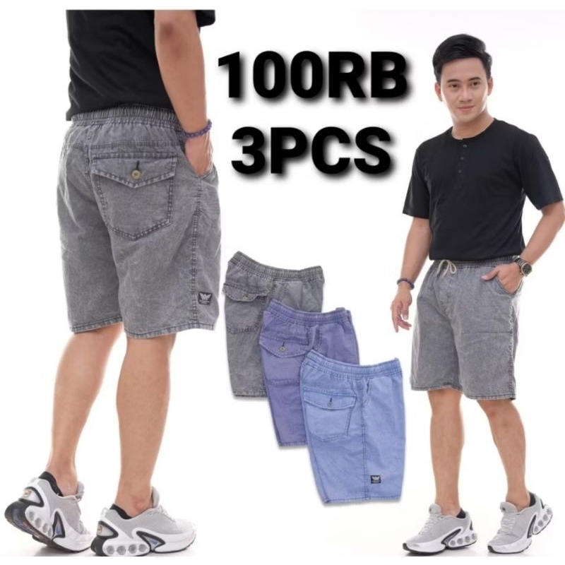 Jual ADA JUMBO CELANA BOARDSHORT KOLOR PENDEK JEANS SNOW WASH PRIA REAL PICK CELANA KOLOR DISTRO ...