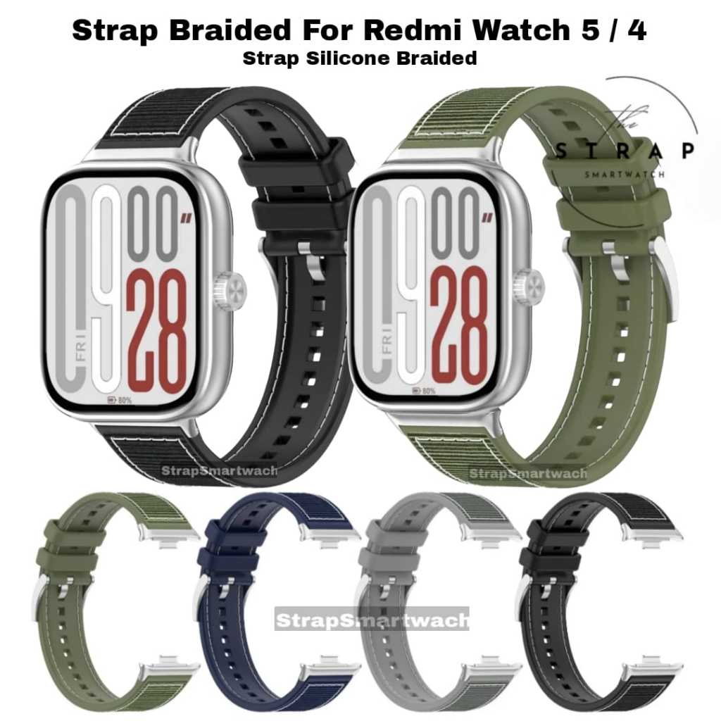 Jual Strap Redmi Watch 5/ 4 Tali Silicone Redmi Watch 5 / 4 Model ...