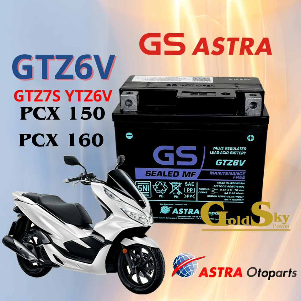 Jual AKI KERING MOTOR GS ASTRA PCX 150 ADV 150 STYLO PCX 160 ADV 160 ...