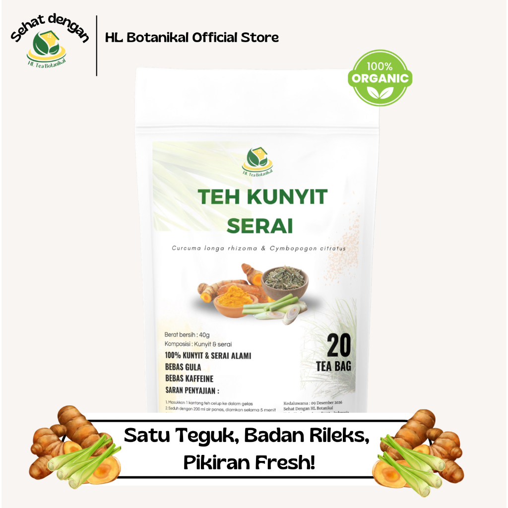 Jual HLBotanikal : Minuman Instan Herbal Rimpang Kunyit Serai alami 100 ...