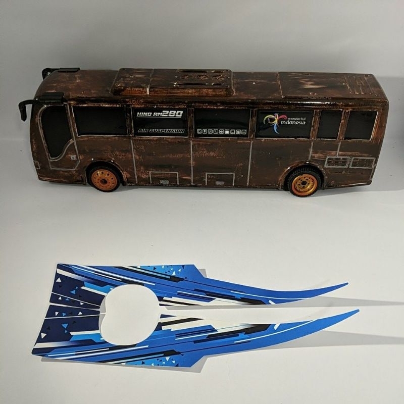 Jual stiker liveri zafira bus miniatur bus telolet aksesoris miniatur ...