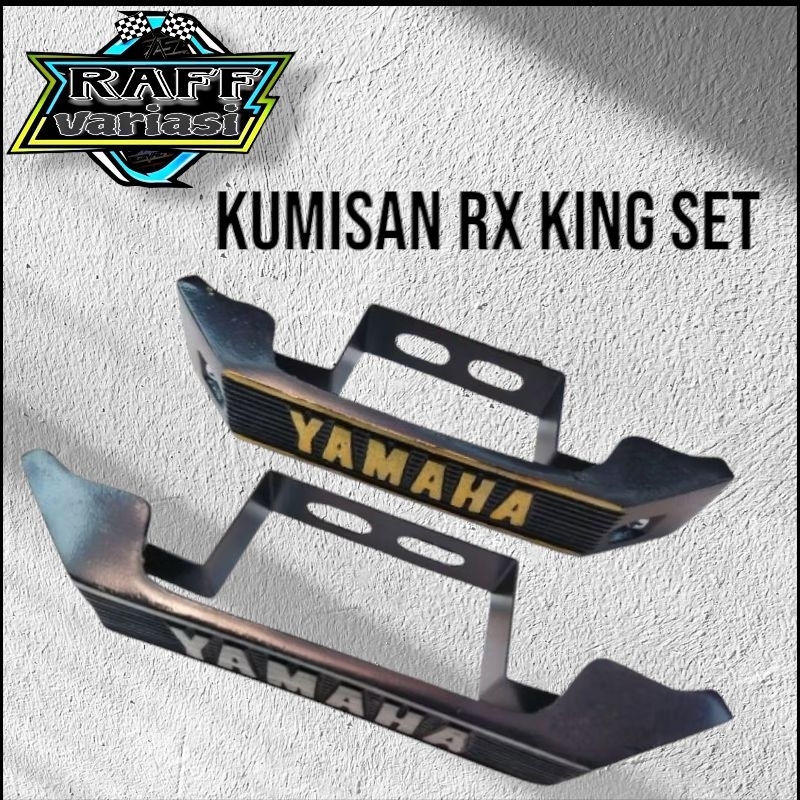 Jual KUMIS RX KING hitam gold ngeset breket/dudukan-kumisan Yamaha RX ...
