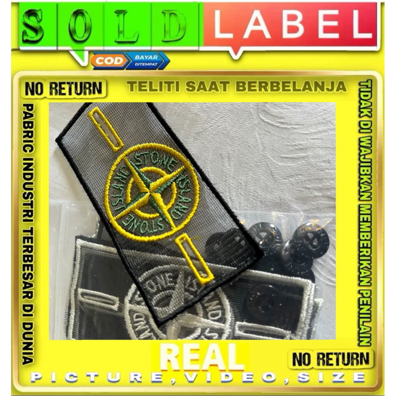 Jual SOLDLABEL PABRIC INDUSTRI LABEL PATCH STONE ISLA JARING MASK ...