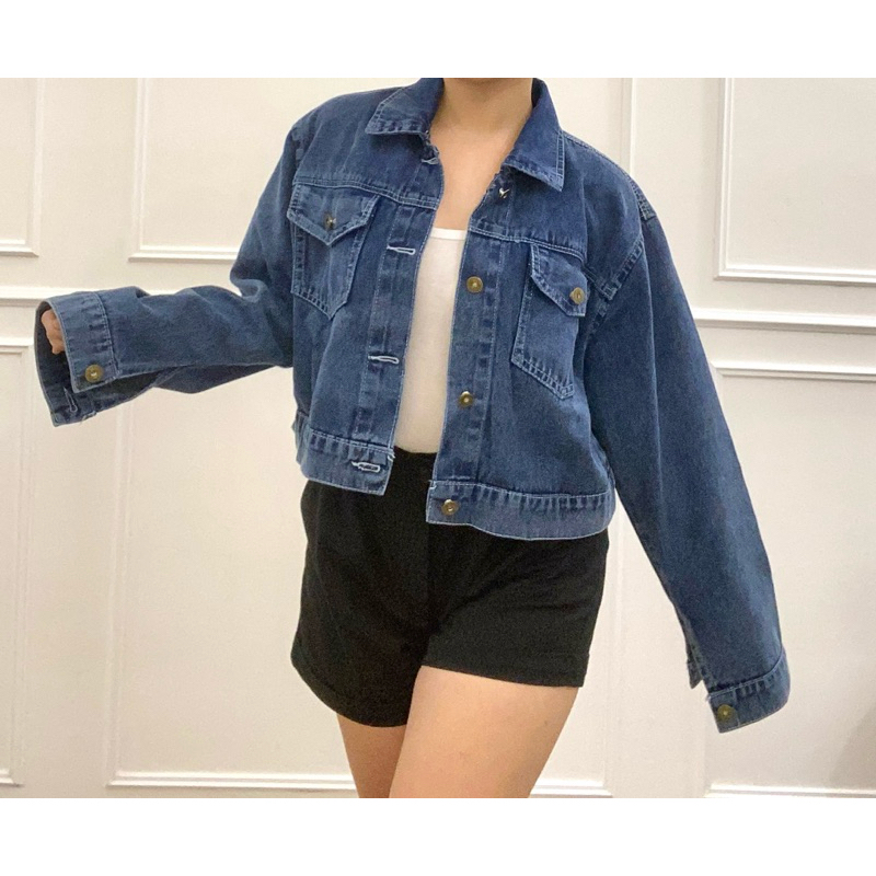Jual MINOR DEFECT SALE MINNIE MOUSE DENIM JAKET (Contoh defect di video ...