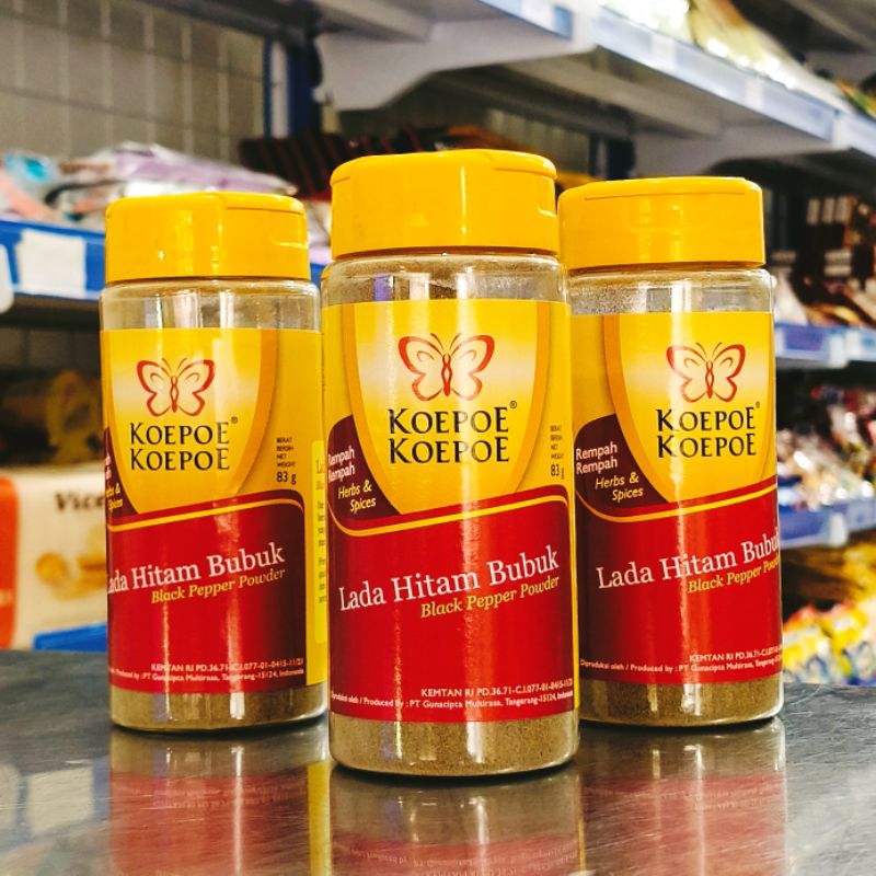 Jual Koepoe Lada Hitam Bubuk 83gr/Black Paper Powder/Merica Hitam/Lada ...