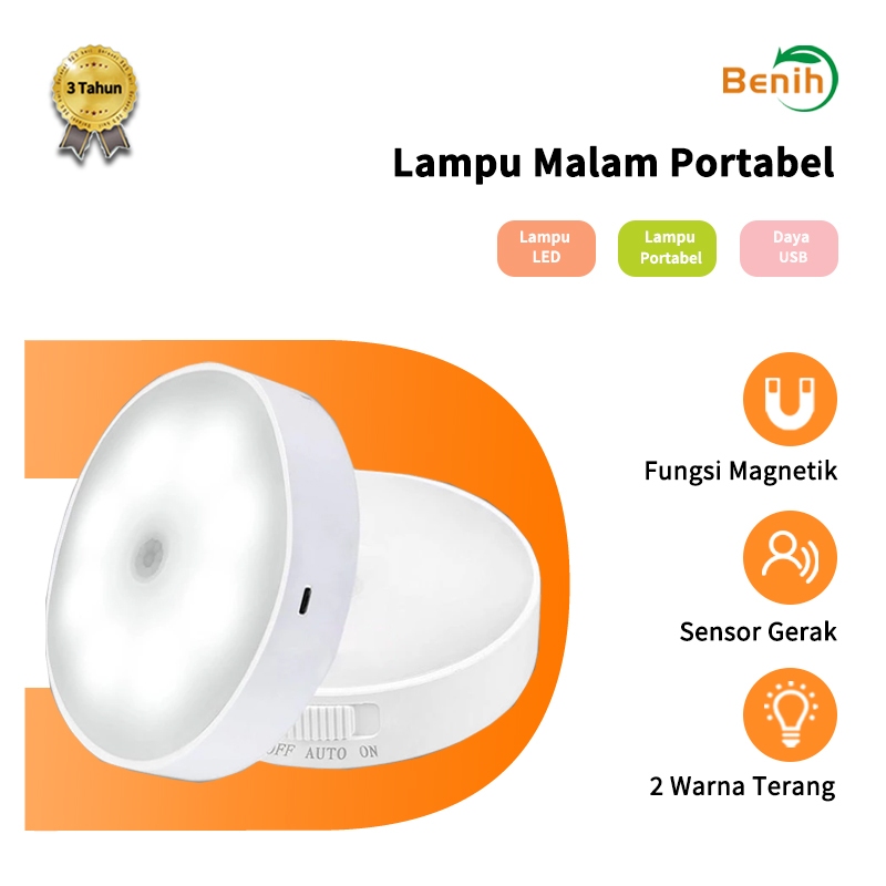 Jual Benih Cahaya Malam Kamar Lampu LED Sensor Otomatis | Shopee Indonesia