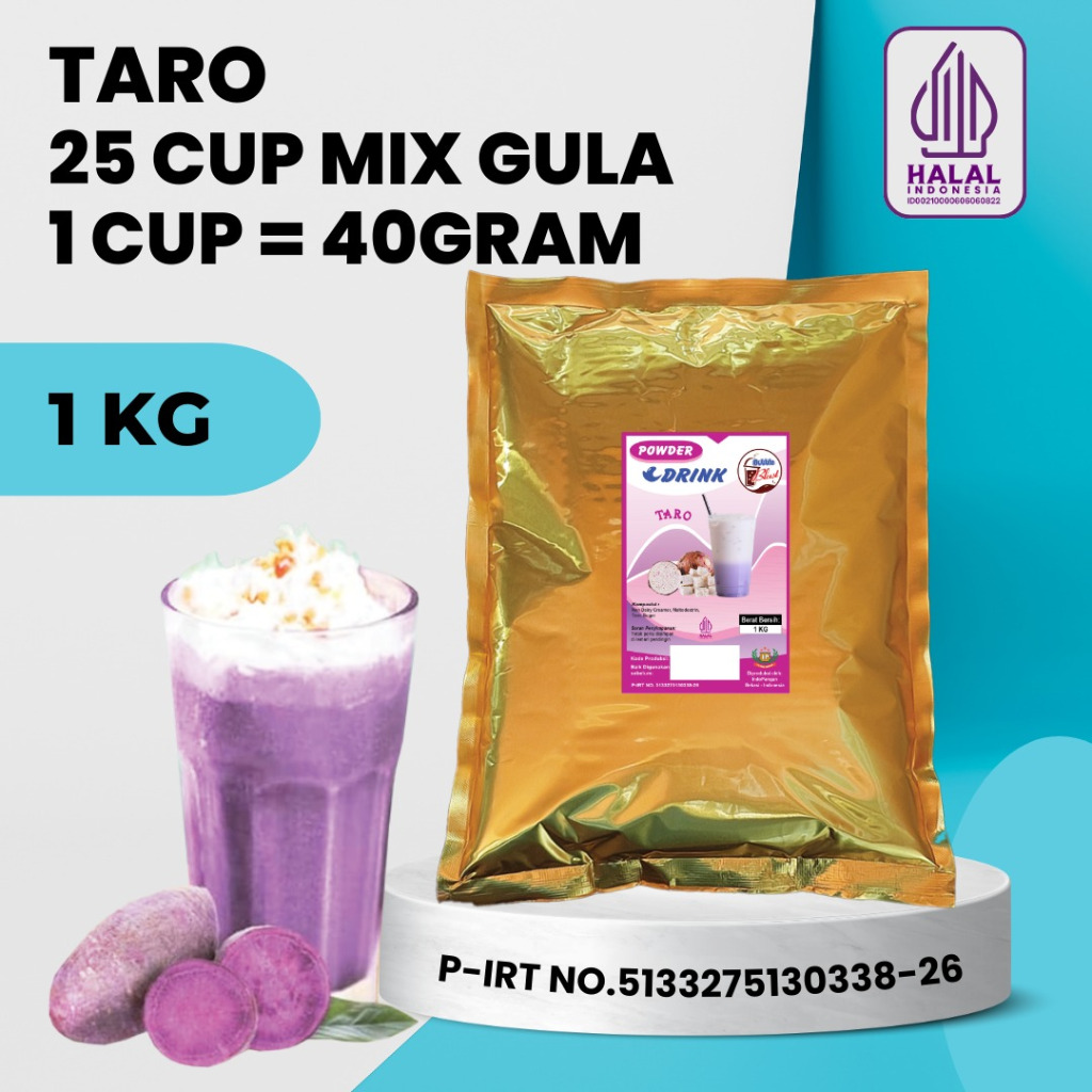 Jual Powder Drink TARO 1 KG - Bubuk Minuman Rasa Ubi Taro / Minuman ...