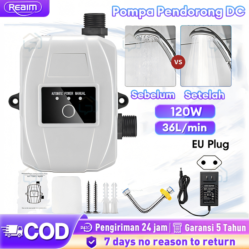 Jual Pompa Pendorong Air Otomatis 120Watt Mesin Pendorong Air Shower ...