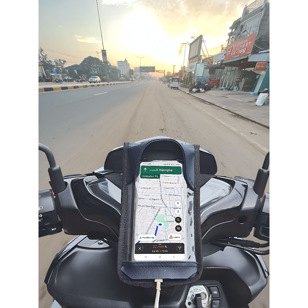 Jual Phone Holder Waterproof Holder Hp Motor Universal Bahan Tebal Layar Sentuh Aktif Normal ...