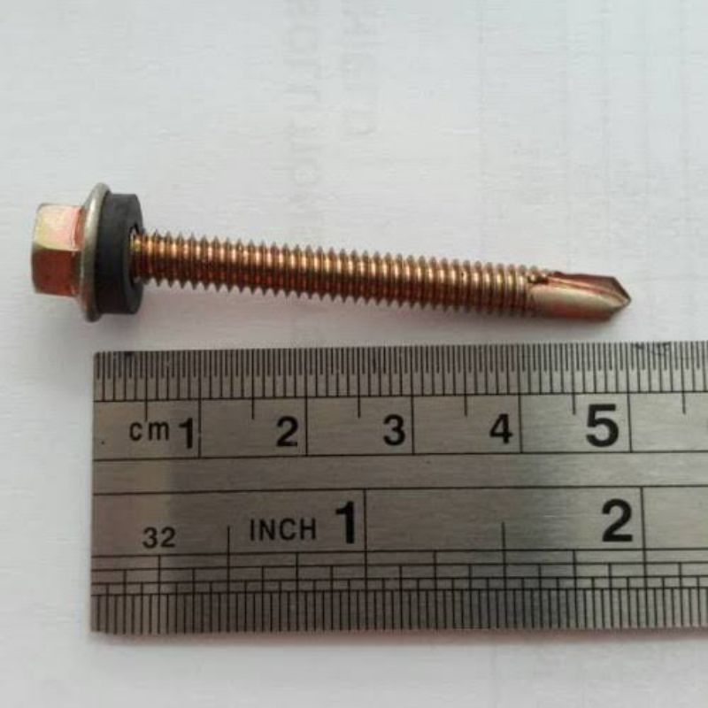Jual Baut Roofing 5cm | Rufing Baja Ringan Reng HARGA SATUAN | Shopee ...