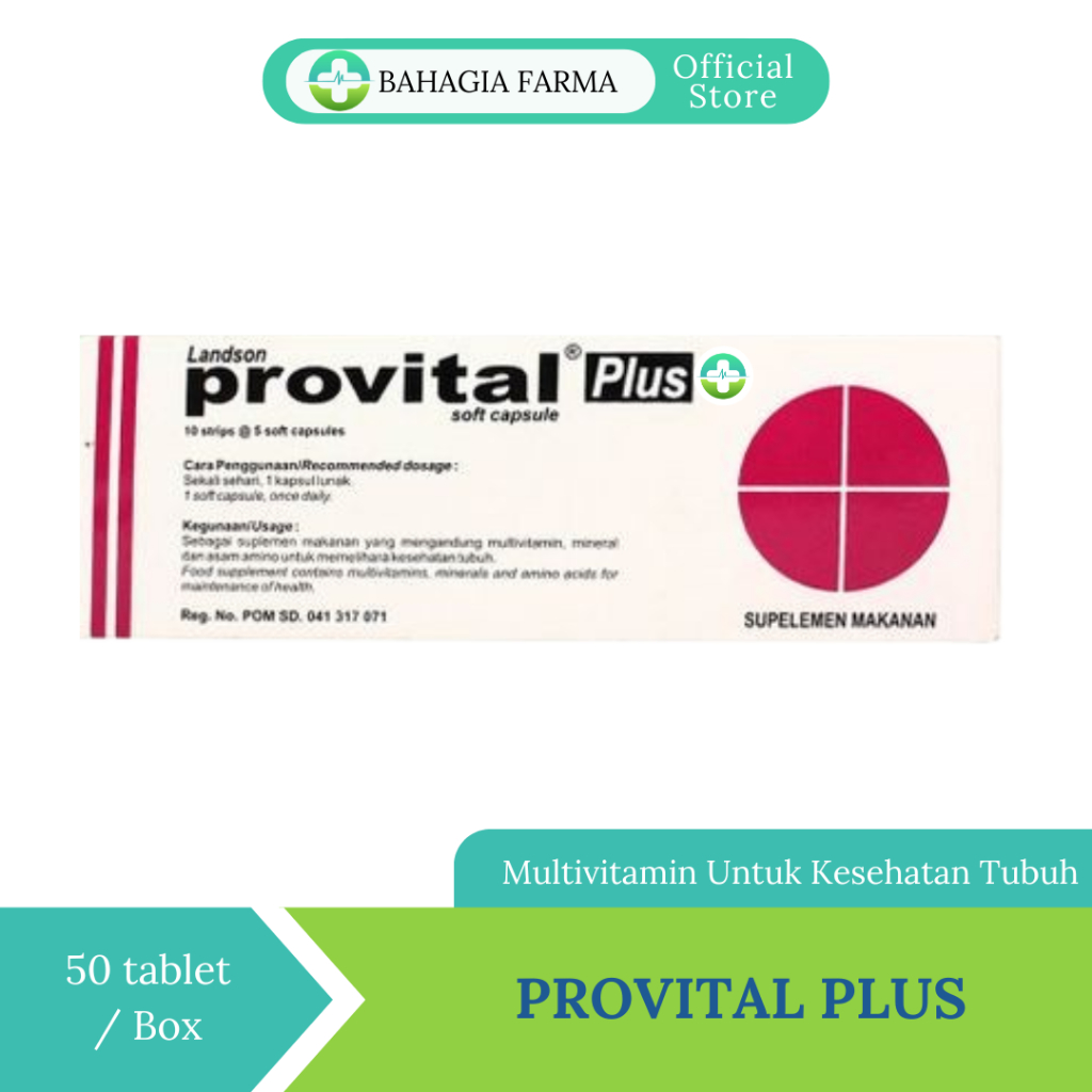 Jual Provital plus 50 kapsul - membantu memelihara kesehatan tubuh ...