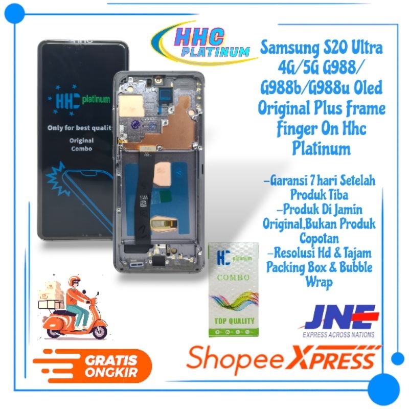 Jual LCD TOUCHSCREEN SAMSUNG GALAXY S20 ULTRA 4G/5G G988/G988B/G988U OLED ORIGINAL PLUS FRAME ...