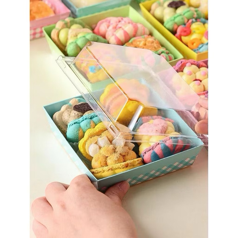 Jual Paper box Snack Box/Korean box/burger /kotak kue sandwich / kotak ...