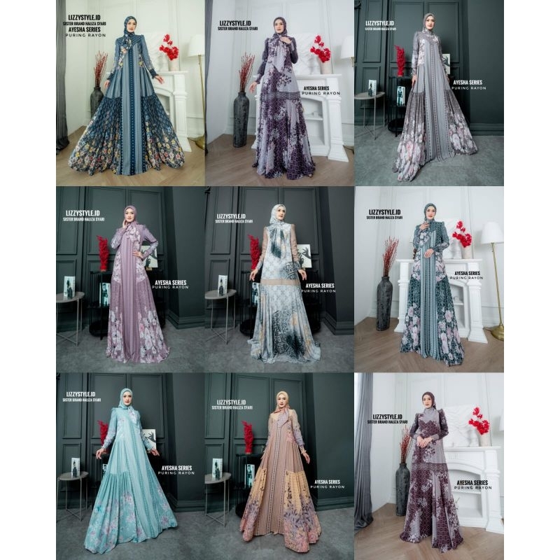 Jual AYESHA SERIES ABAYA SET SCARF DAILY DRESS SYARI BY HALIZA LIZZY ...