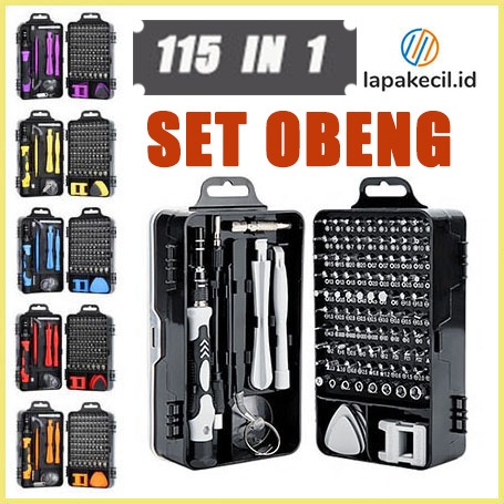 Jual Set Obeng 115 in 1, Alat Bongkar Pasang, Obeng Multifungsi Mini Presisi,Service Komputer ...