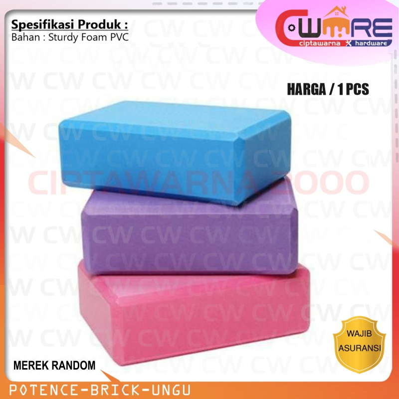 Jual Block Balok Yoga Original Alat Olahraga Yoga Brick Fitness Gym ...
