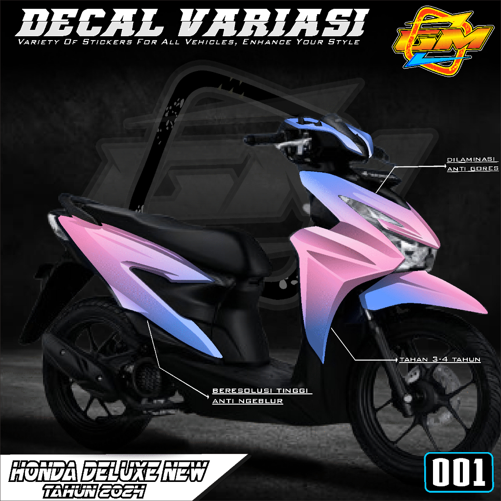 Jual Decal Sticker Honda Beat NEW 2024 Full body - Stiker Variasi ...