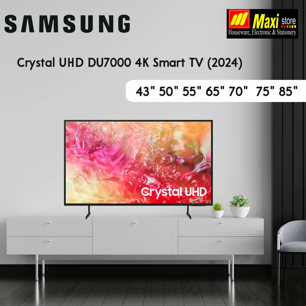 Jual SAMSUNG DU7000 Crystal UHD DU7000 4K Smart TV (2024) | Shopee Indonesia
