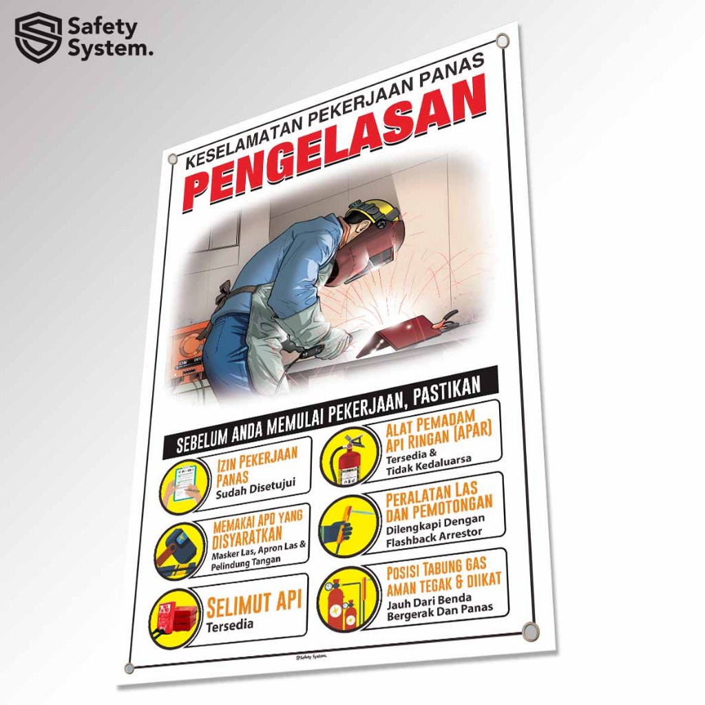 Jual Spanduk Banner K3 Keselamatan Kerja Keselamatan Pekerjaan Panas ...