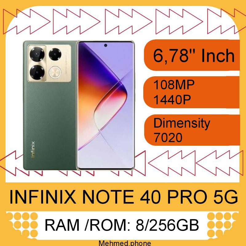 Jual INFINIX NOTE 40 PRO 5G - [ RAM 8/256GB ] - FREE AKSESORIS ...