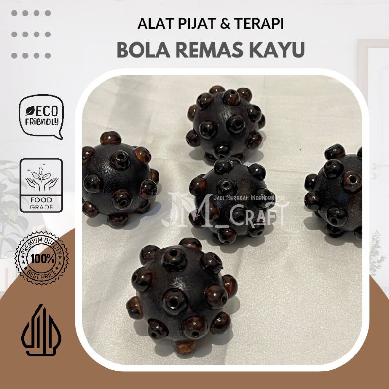 Jual [JM_Craft] Alat Pijat & Terapi Bola Remas Tangan Kayu | Shopee ...