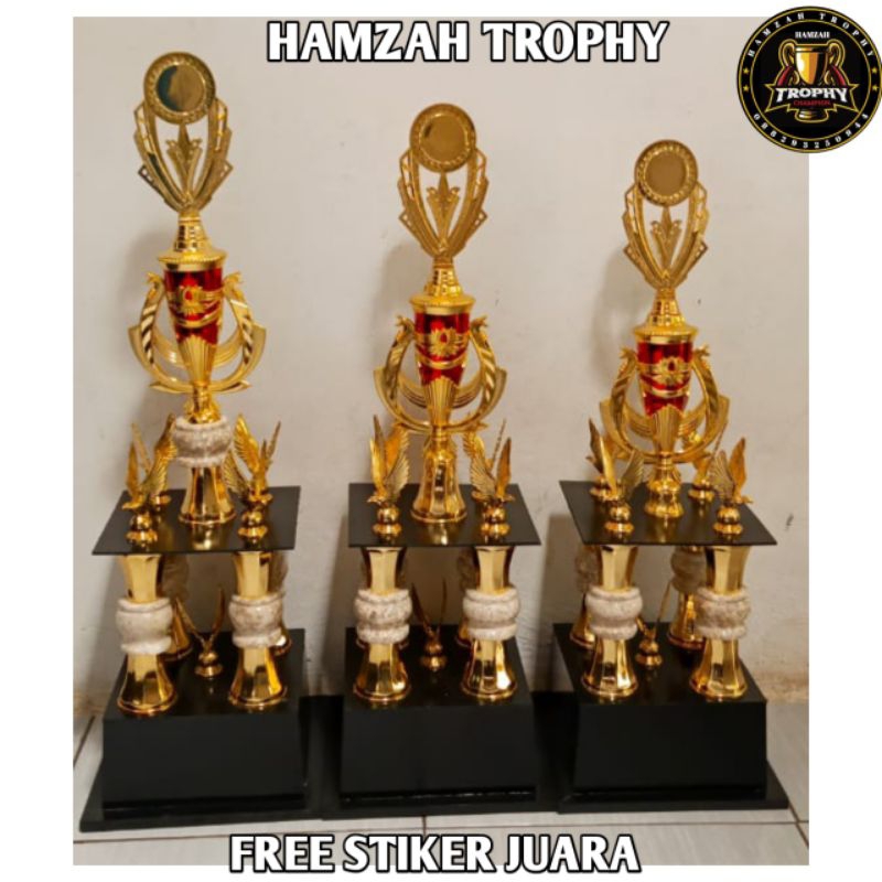 Jual Trophy piala 1 set kaki 4,4,4 marmer guci juara 123 (90cm,85cm,80cm) | Shopee Indonesia