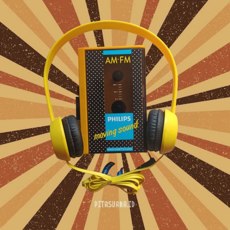 Jual WALKMAN PHILIPS MOVING SOUND D6636 Rare Yellow Vintage Retro ...