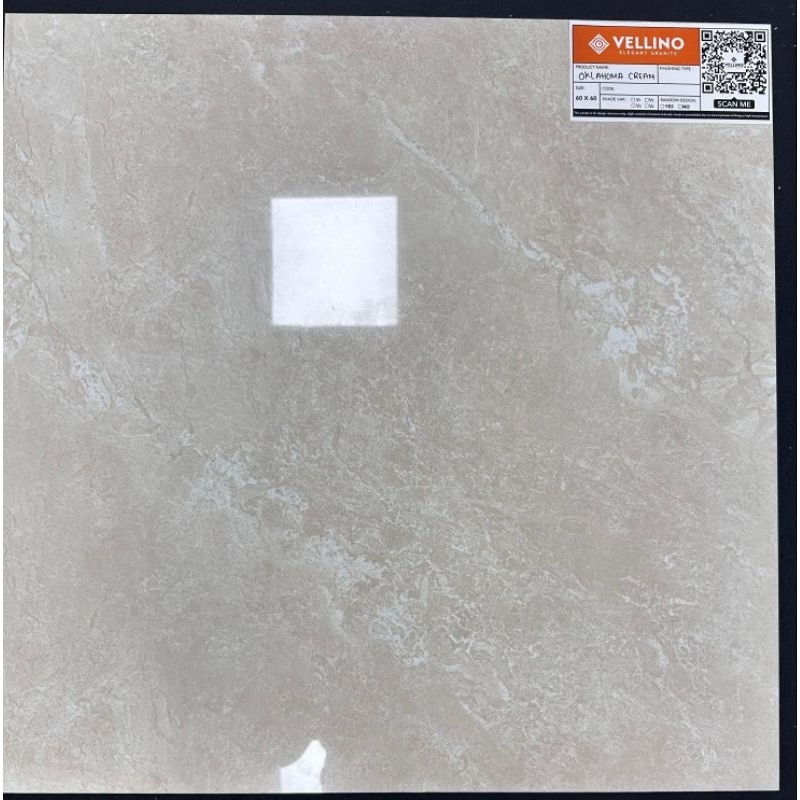 Jual Granit Vellino Oklahoma cream 60x60 glazed | Shopee Indonesia
