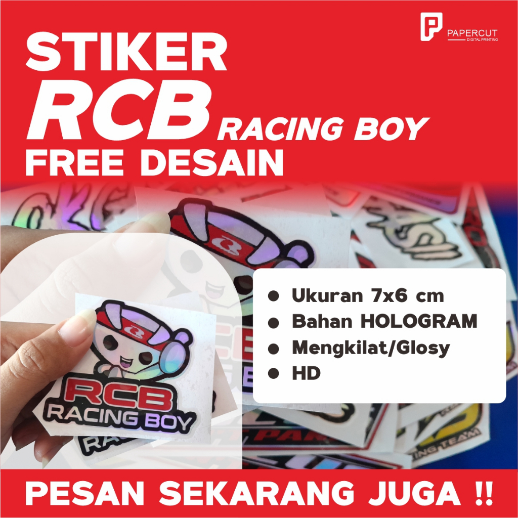 Jual RCB Racing Boy STIKER HOLOGRAM Harga Terjangkau | Shopee Indonesia