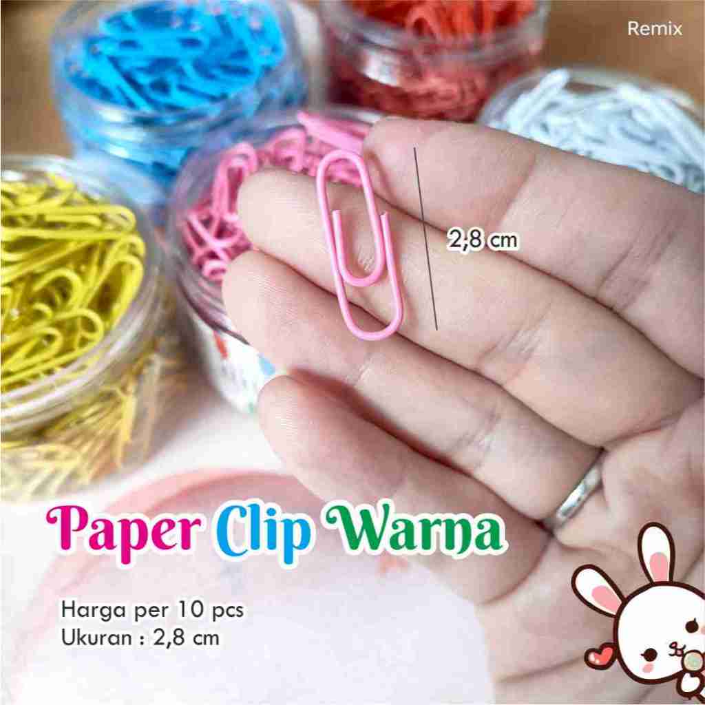 Jual [10 pcs] Paper Clip Warna / Penjepit kertas besi | Shopee Indonesia