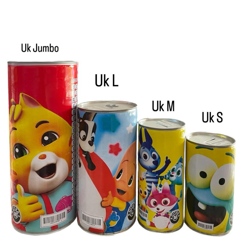 Jual Celengan Kaleng Ukuran Jumbo, Ukuran L, Ukuran M, Dan Ukuran S ...
