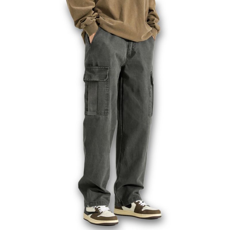 Jual Cargo Panjang Jeans Pria Cargo Pants Cowok Warna Abu Snow Hitam ...