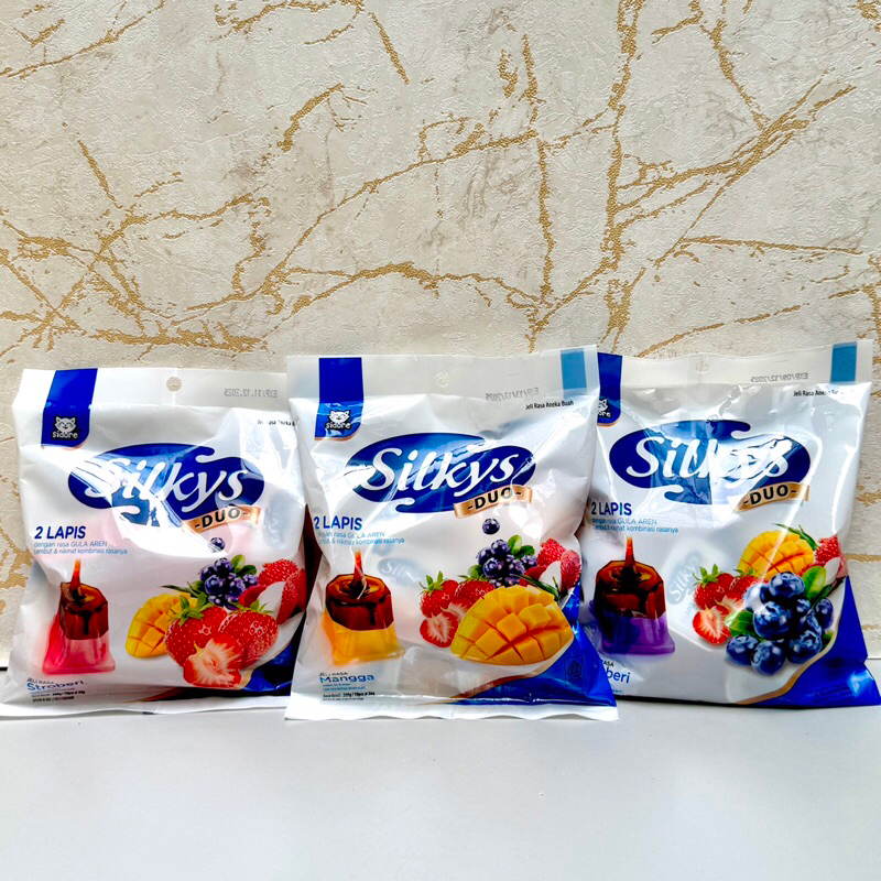 Jual Silkys Duo Jelly Pudding 2 Lapis Jeli isi 10 | Shopee Indonesia