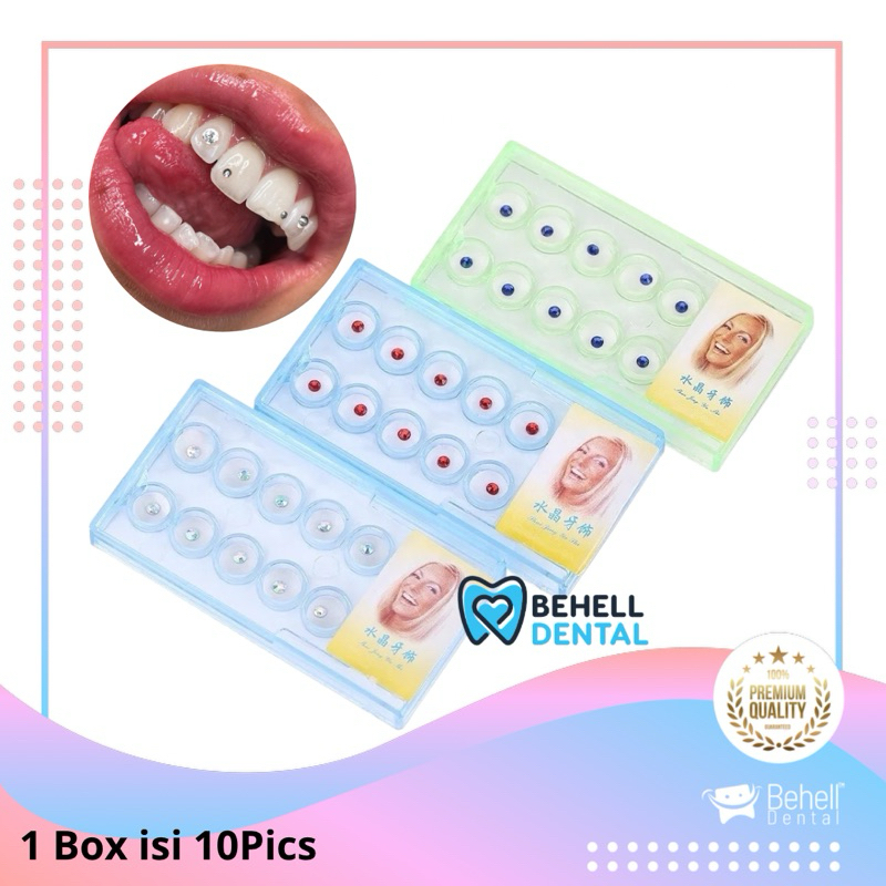 Jual 1Box Isi 10Pcs BERLIAN PERMATA DIAMON GIGI BRIGHT - Dental Diamond ...