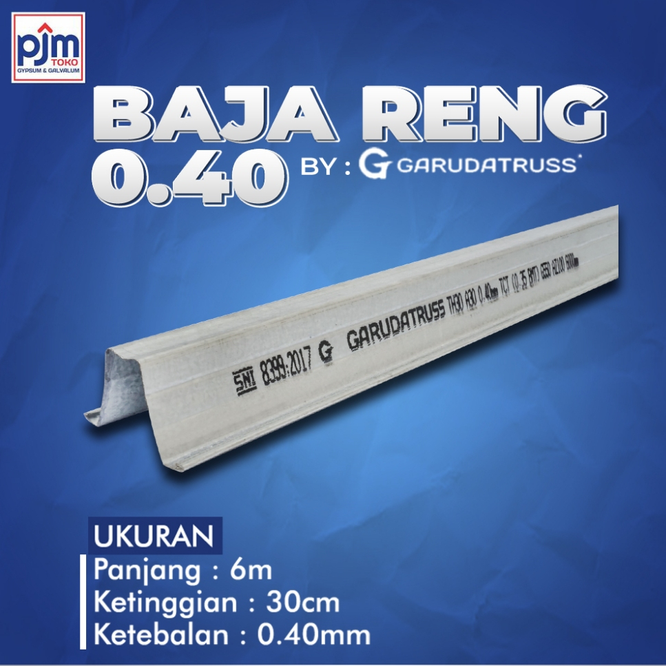 Jual Reng Garuda Galvalum tebal 0.40 mm Rangka Atap Baja Ringan ...