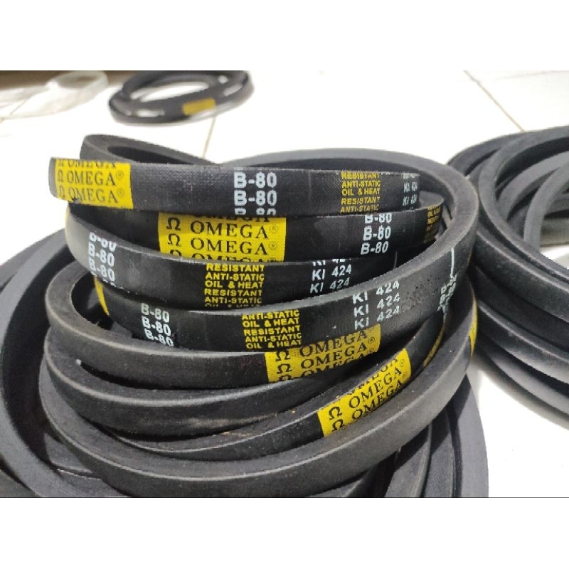 Jual V-belt Omega B80 B81 B82 B83 B84 vbelt, vanbelt, fanbelt, tali kipas | Shopee Indonesia